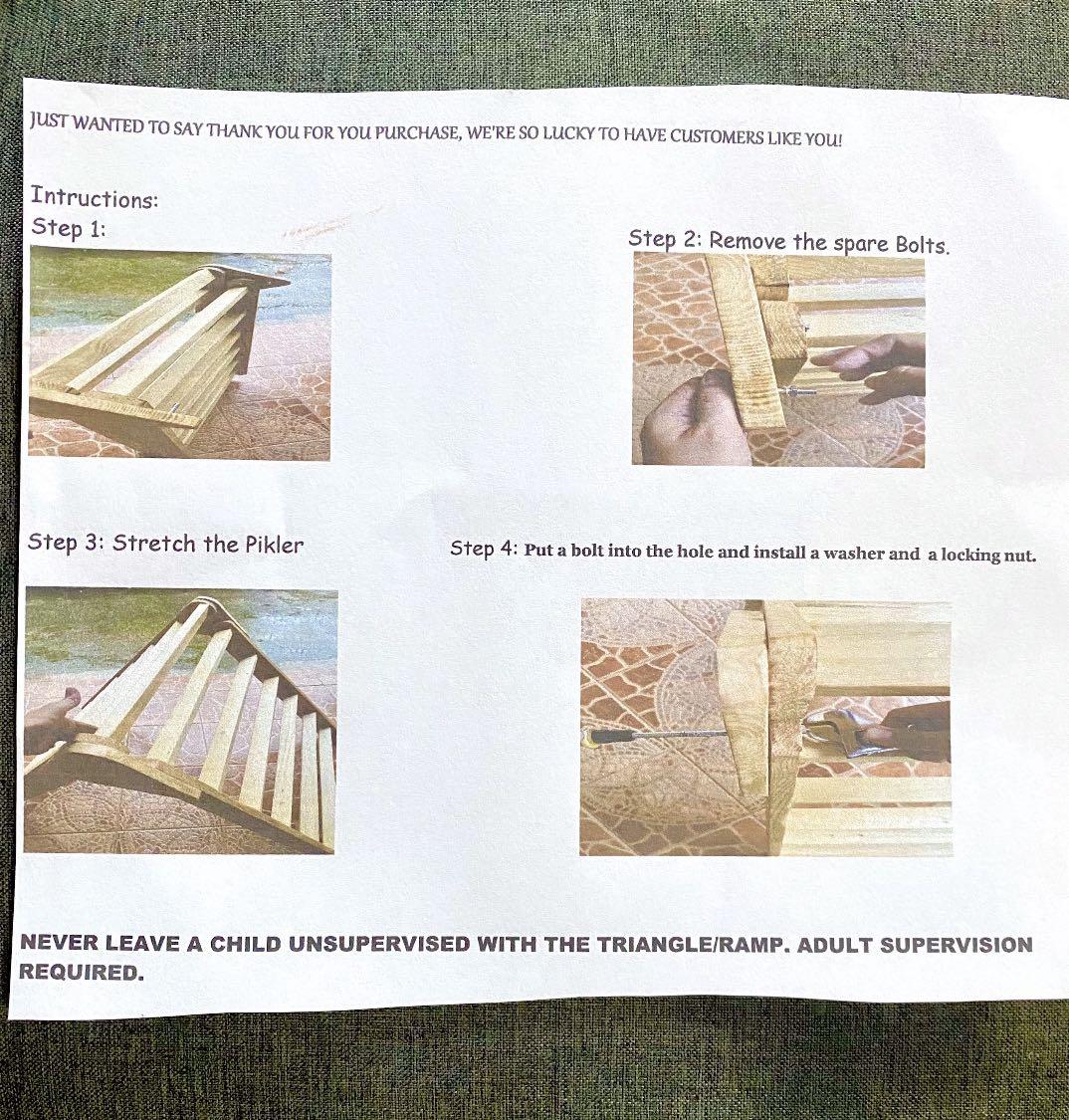 Montessori pikler pickler triangle with slide, Babies & Kids, Infant ...