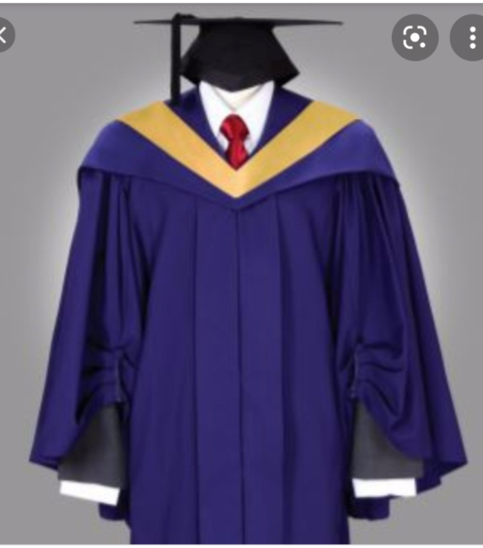 NUS bachelor of science graduation gown, sash, cap, Women's Fashion ...
