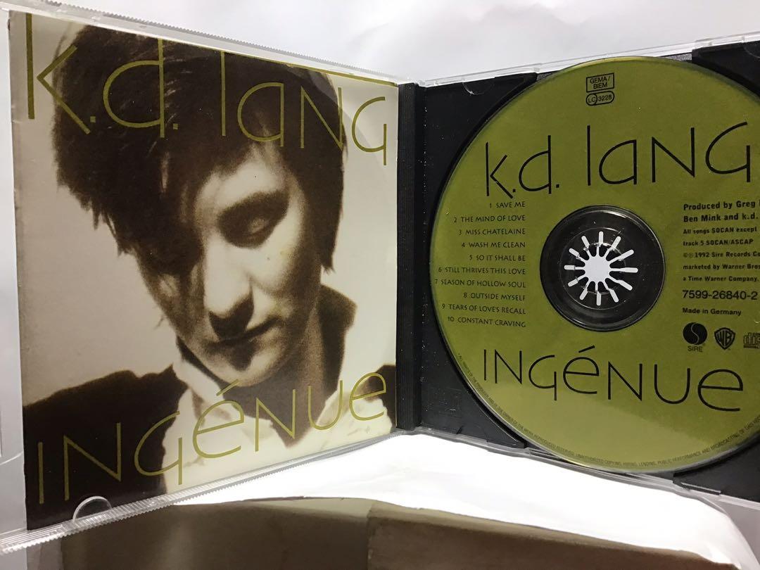 CD KD Lang - Ingenue OOP 1992 GERMAN ORIGINAL GERMANY PRESS Anubis 90s Pop Rock, Hobbies & Toys ...