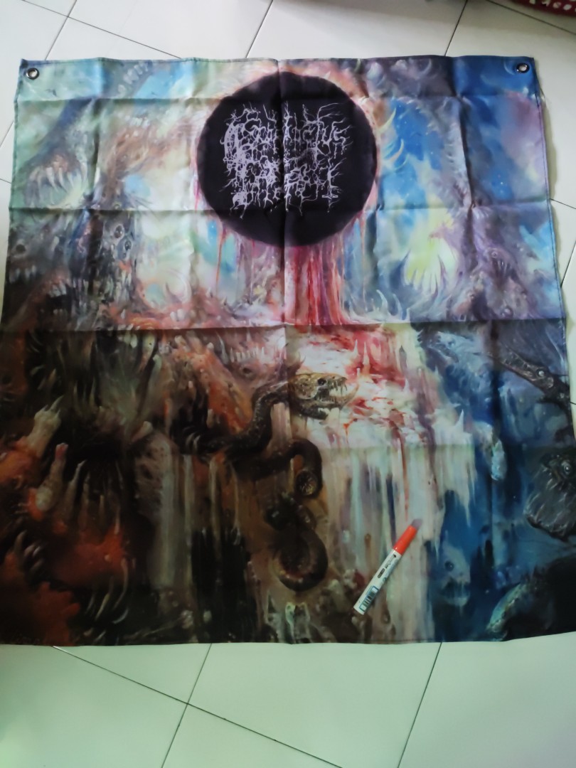 Prosanctus Inferi Noctambulous Jaws tapestry flag, Men's Fashion ...