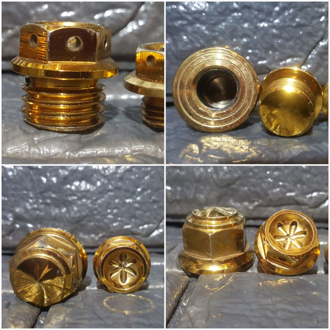 Rear nut heng bolt Engine gold bolt Gear gold bolt M3 /MSI 125, Car ...