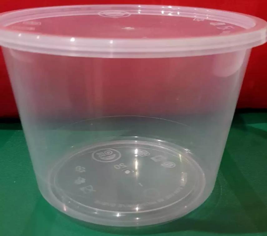 Round Disposable Plastic Food Container ( 50 sets ) 20 oz, Furniture ...