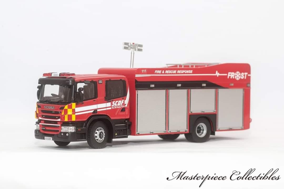 SCDF 1/43 FROST Fire & Rescue Operations Support Tender SG Resin Model ...