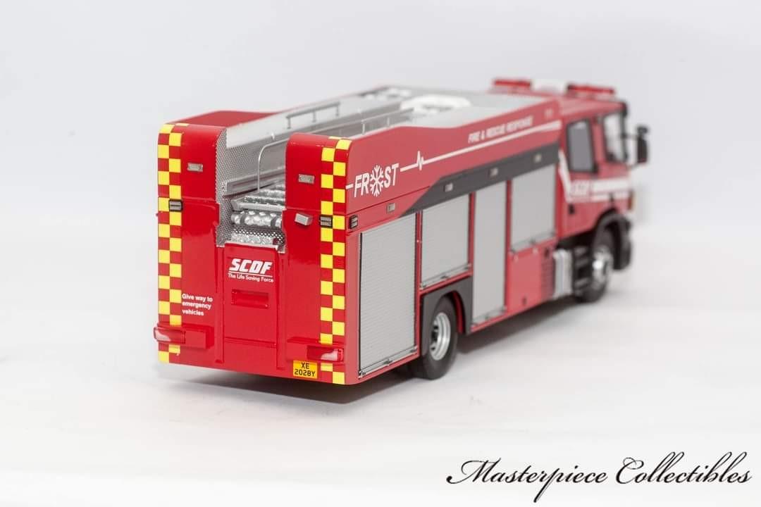 SCDF 1/43 FROST Fire & Rescue Operations Support Tender SG Resin Model ...