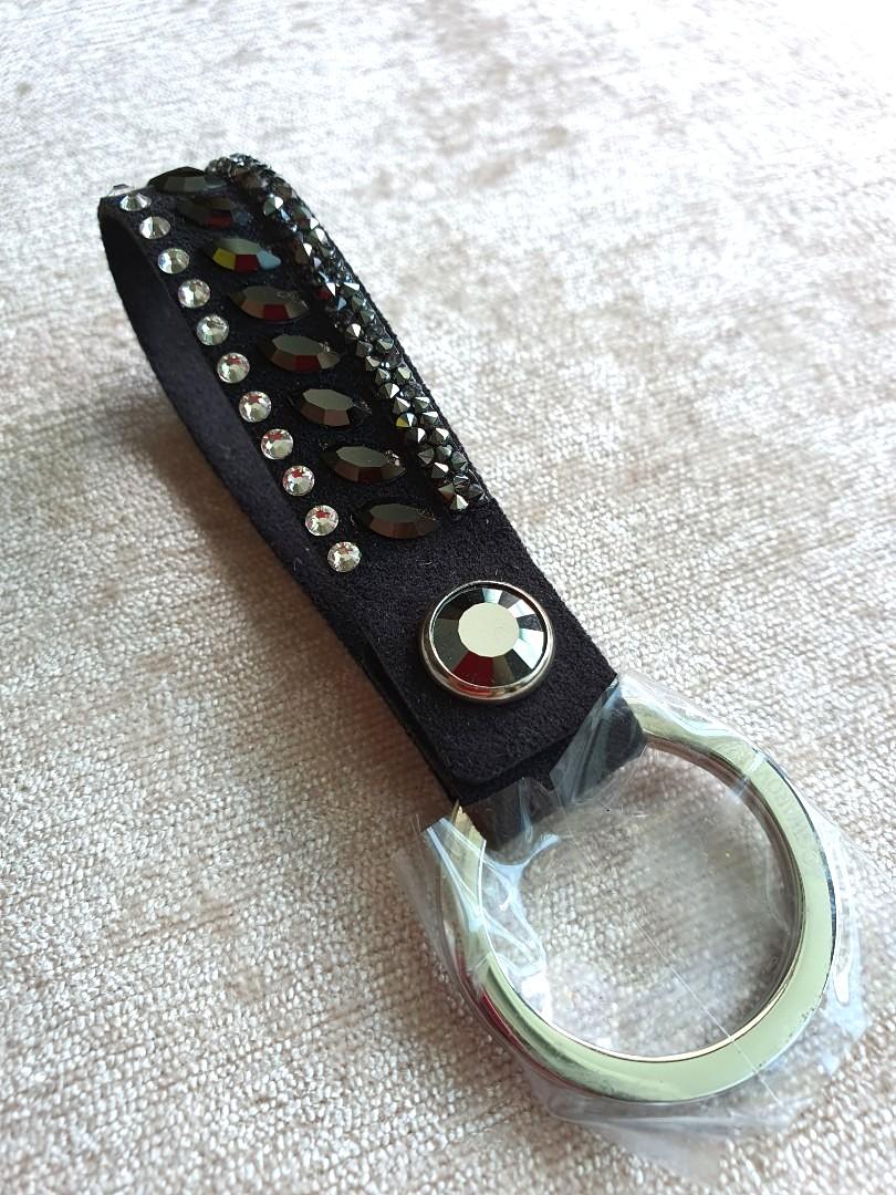 Swarovski crystal key ring, Women's Fashion, Watches & Accessories ...