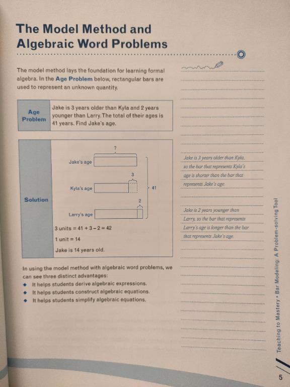 Teaching to Mastery: Bar Modeling – A Problem-solving Tool Assessment ...