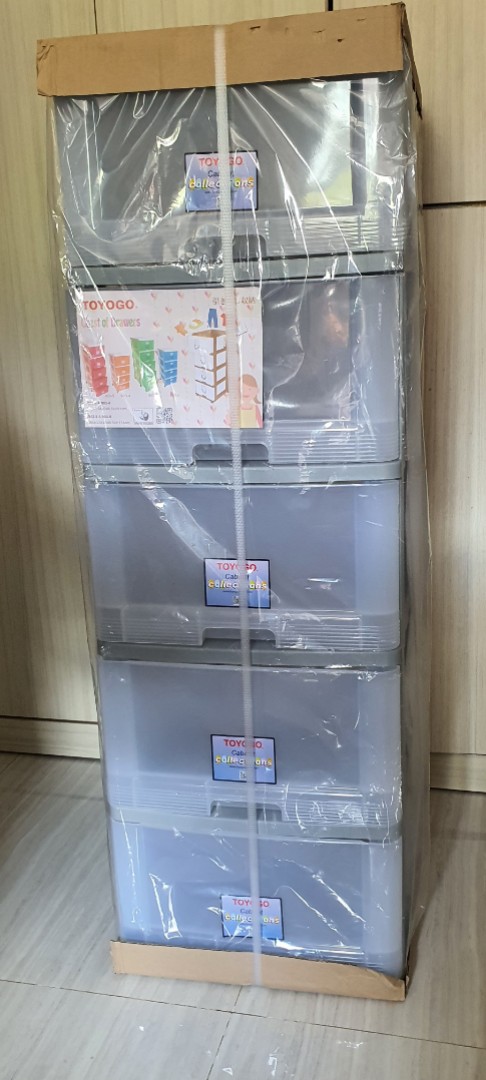 Toyogo 5 tier storage drawer cabinet, Furniture & Home Living ...