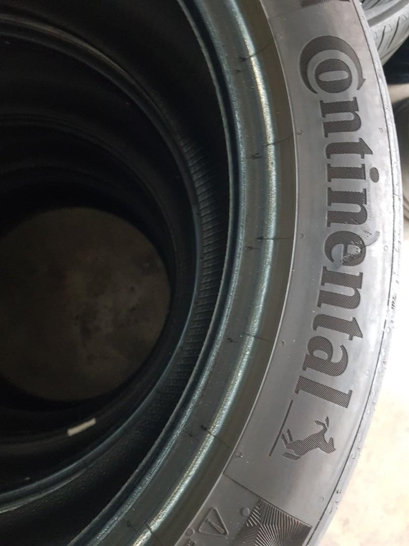 Used 225 45 18 Continental Premium Contact 6 Tyres, Car Accessories, Tyres & Rims on Carousell
