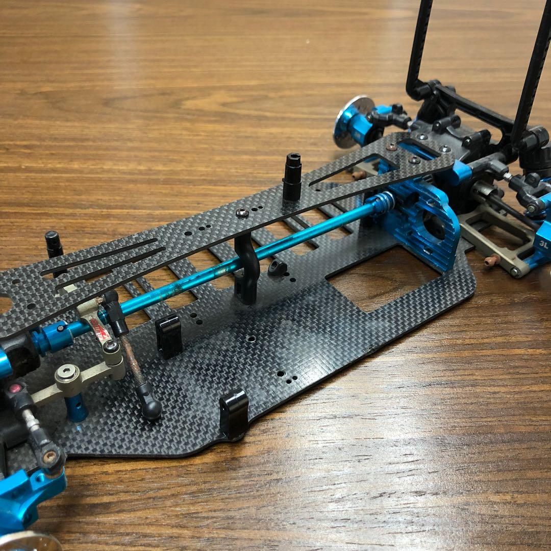 Used 3 Racing Tamiya TT01 carbon RC drift chassis, Hobbies & Toys, Toys & Games on Carousell