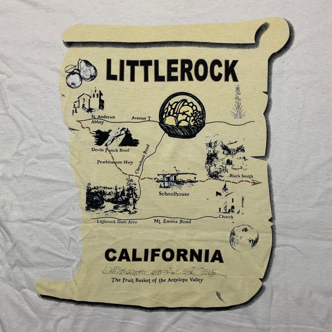 Vintage 90s California Map Tee, Men's Fashion, Tops & Sets, Tshirts ...