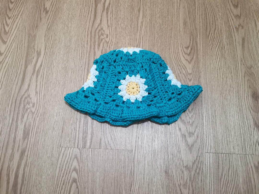 y2k hippie cottagecore fairycore indie kidcore crochet bucket hat ...