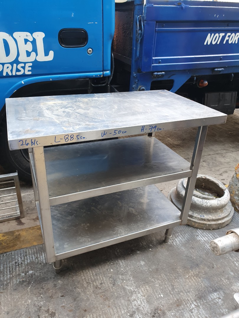 3 layers stainless table, Furniture & Home Living, Furniture, Tables ...