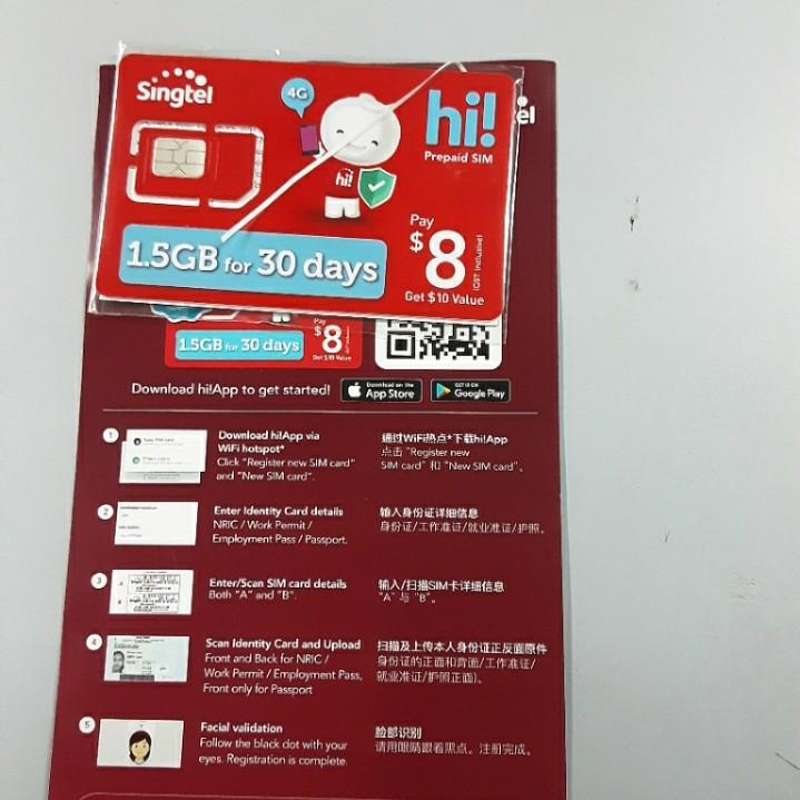 $8 hi! SIM Card, Mobile Phones & Gadgets, Mobile & Gadget Accessories ...
