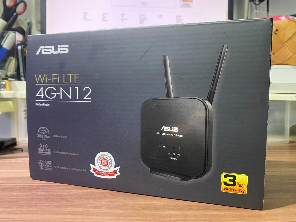 ASUS 華碩 4G-N12數據機路由器 Wi-Fi LTE Modem Router, 電腦＆科技, 電腦周邊及配件, Wifi及上網相關 ...