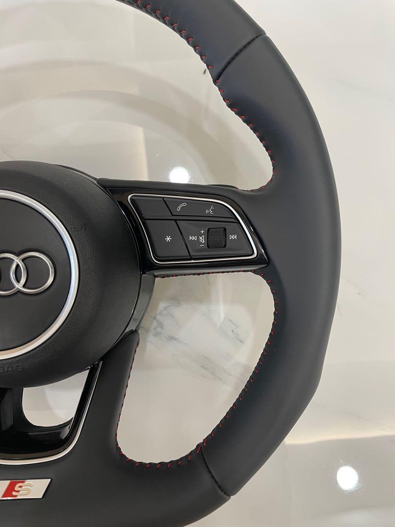 Audi Flat Bottom Steering Wheel with Airbag, Car Accessories ...