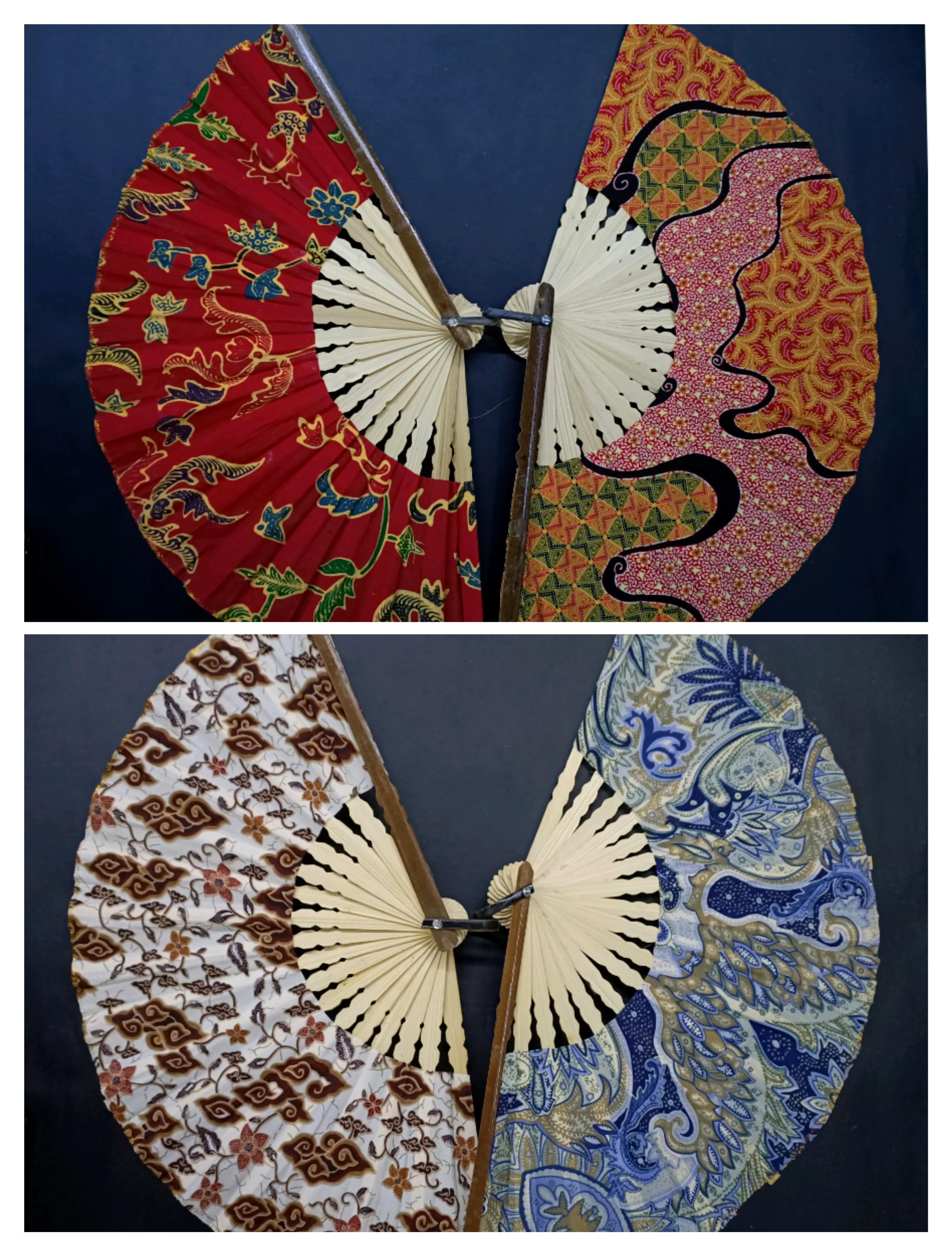 Batik hand fan, Everything Else on Carousell