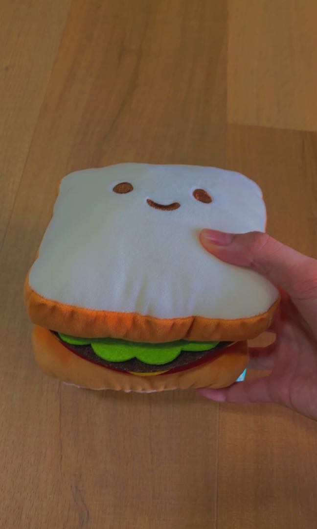 Bread plush soft toy sandwich cute food, Hobbies & Toys, Toys & Games ...