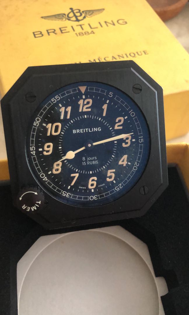 Breitling Reveil Mecanique 8 Days Table Clock, Men's Fashion, Watches ...