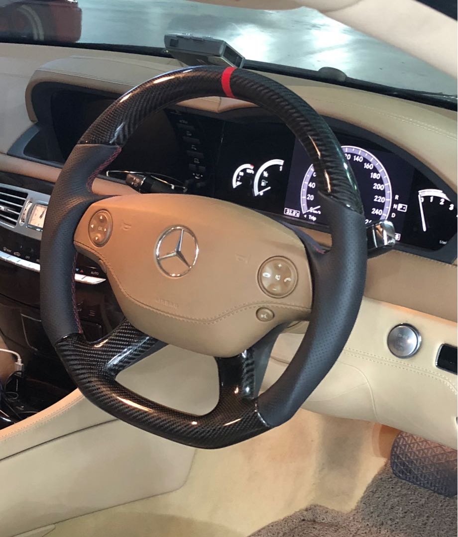 Mercedes Carbon Fiber Steering Wheel W221 S Class / W216, Car ...
