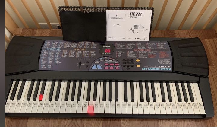 Casio CTK-560L Key Lightning System Keyboard, Hobbies & Toys, Music ...