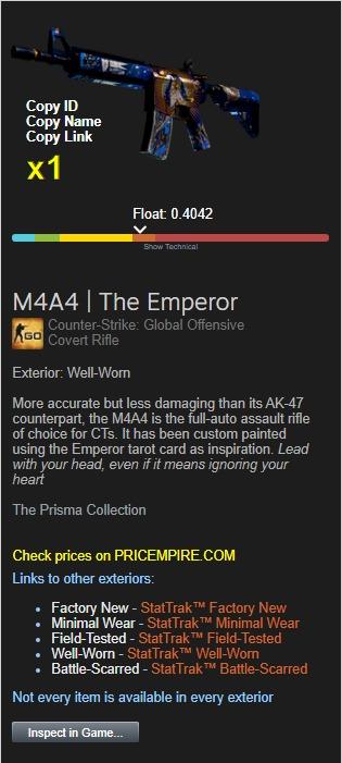 CSGO talon night stripe, desert eagle prinstream, m4 emperor, ak anubis, Video Gaming, Video ...