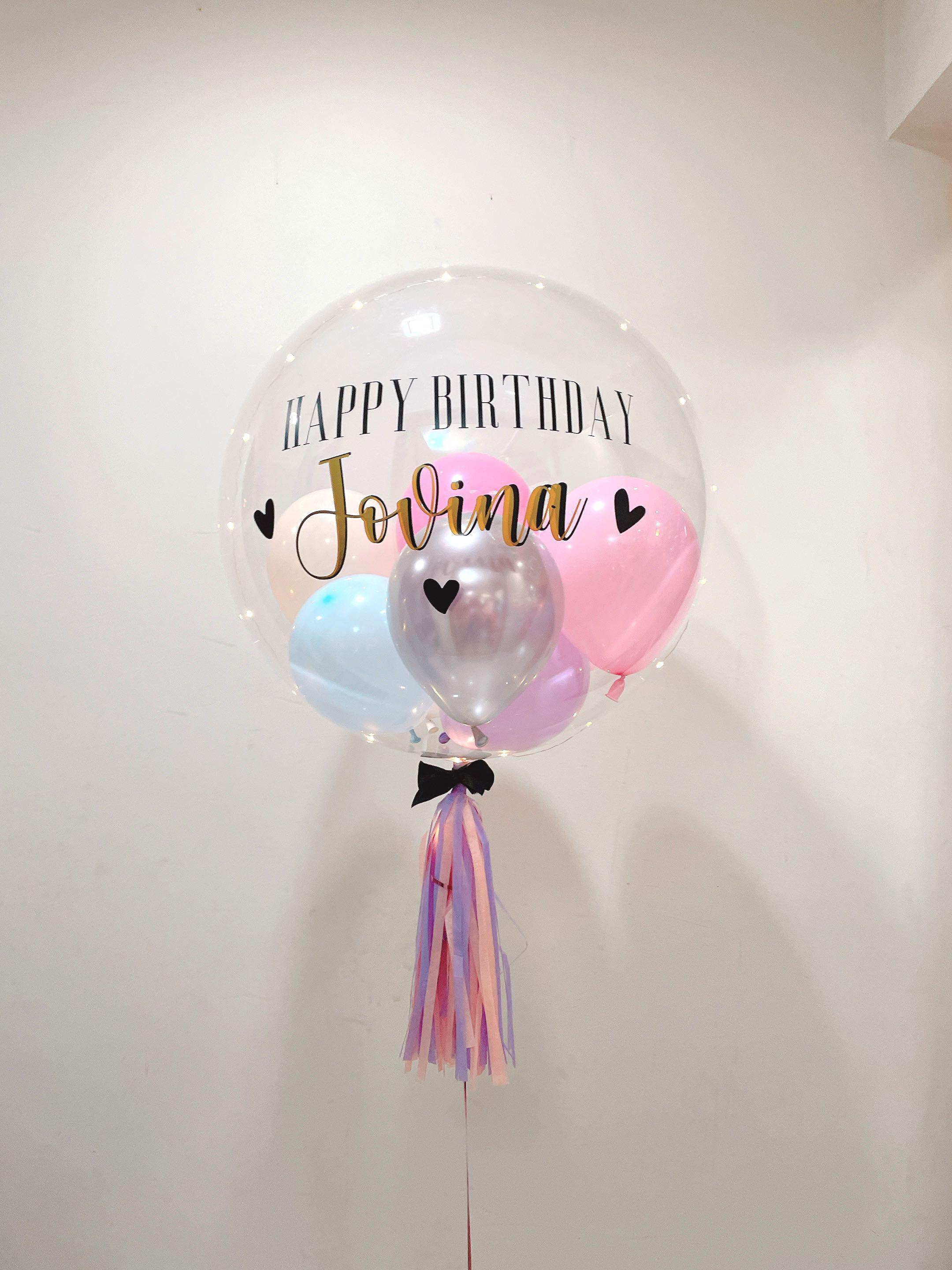Bubble Helium Balloons , Birthday balloons, , Anniversary baby shower ...