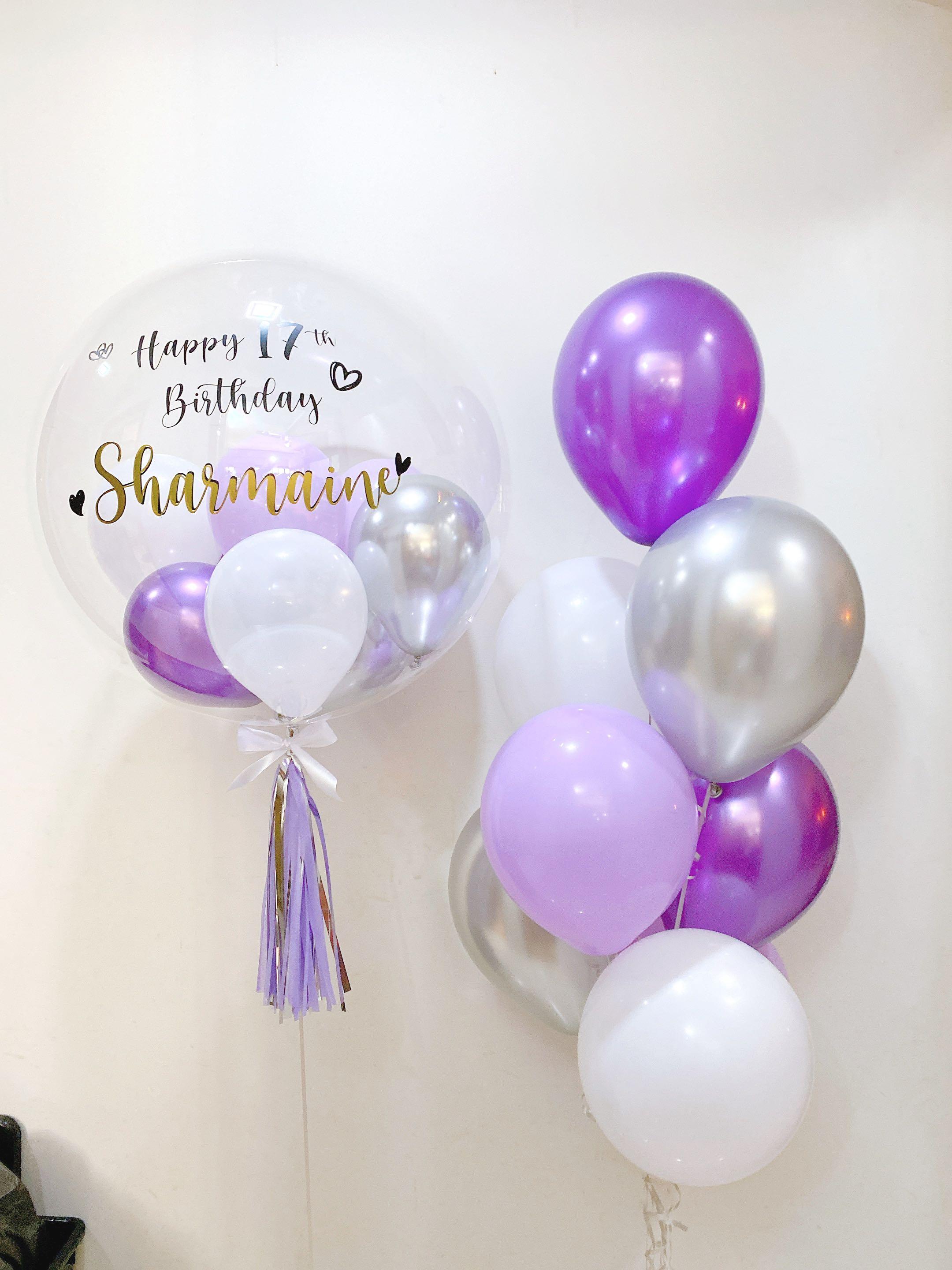Bubble Helium Balloons , Birthday balloons, , Anniversary baby shower ...