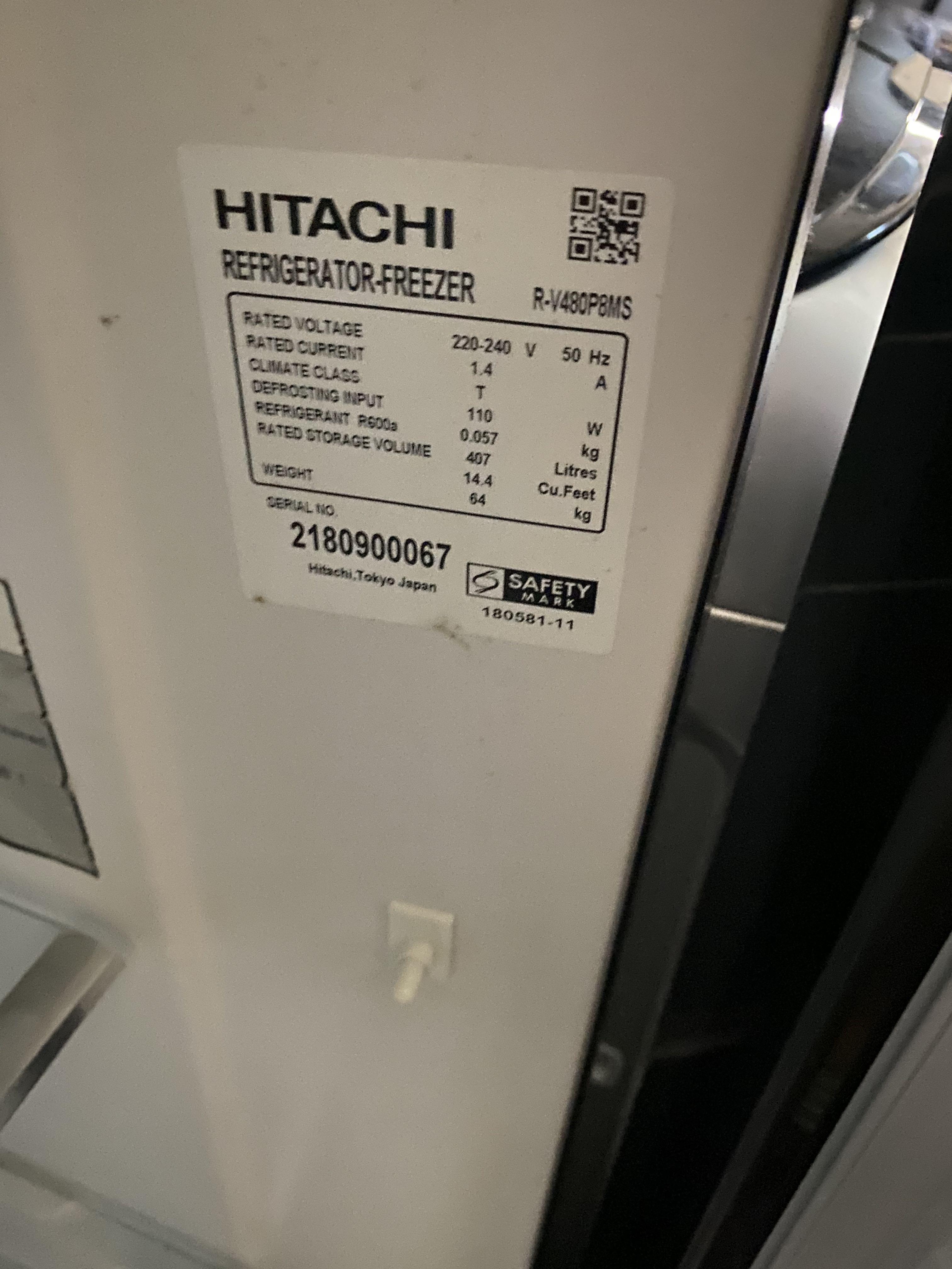 Hitachi 407l 2 door fridge / refrigerator, TV & Home Appliances ...