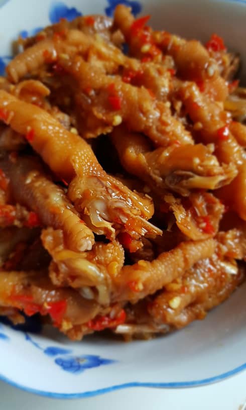 Homecooked Chinese Mala or Sour Spicy chicken feet (with bone) $10 ...