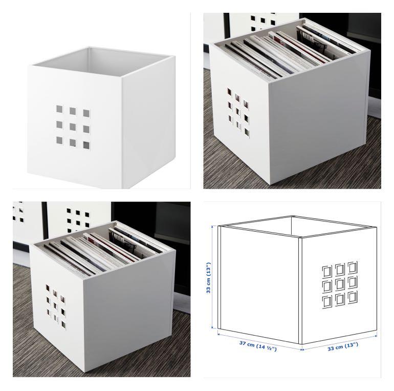IKEA KALLAX + 8x Lekman White Box with legs, Furniture & Home Living ...