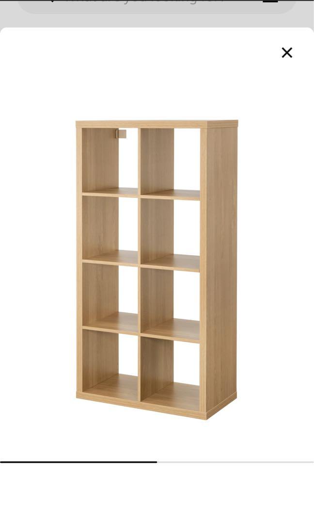 IKEA KALLAX + 8x Lekman White Box with legs, Furniture & Home Living ...