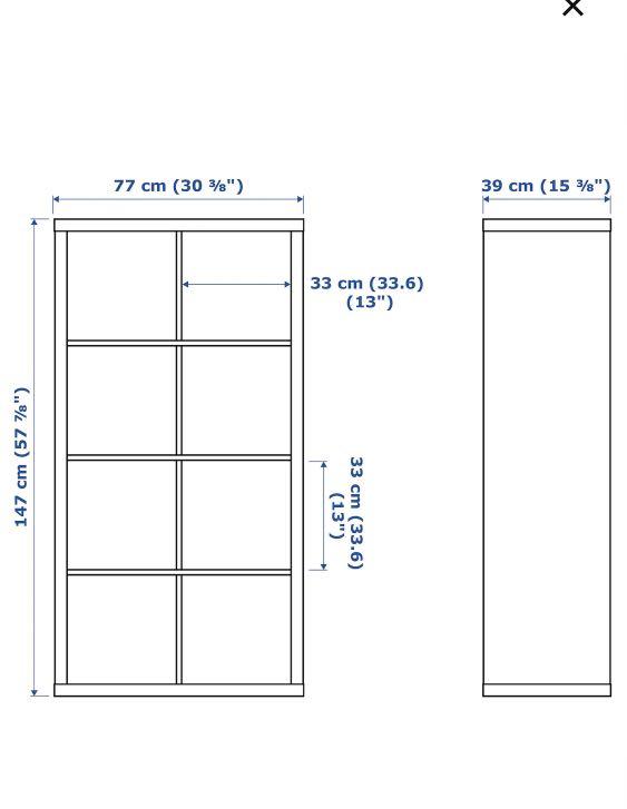 IKEA KALLAX + 8x Lekman White Box with legs, Furniture & Home Living ...