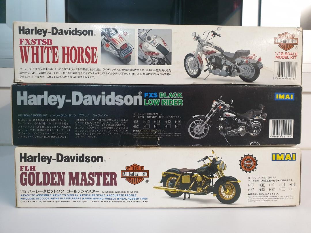 IMAI 1/12 Scale Model Kits Harley Davison Motorcycles, Hobbies & Toys ...