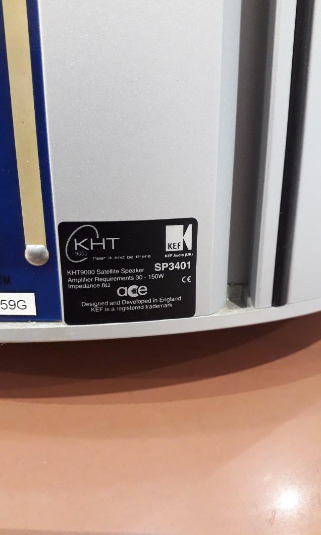 KEF KHT9000 ACE Cast Aluminum Speakers Silver..Good cond, Audio ...