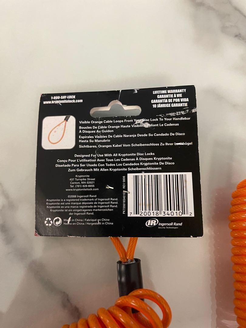 Kryptonite disc lock reminder, Motorcycles, Motorcycle Accessories on ...