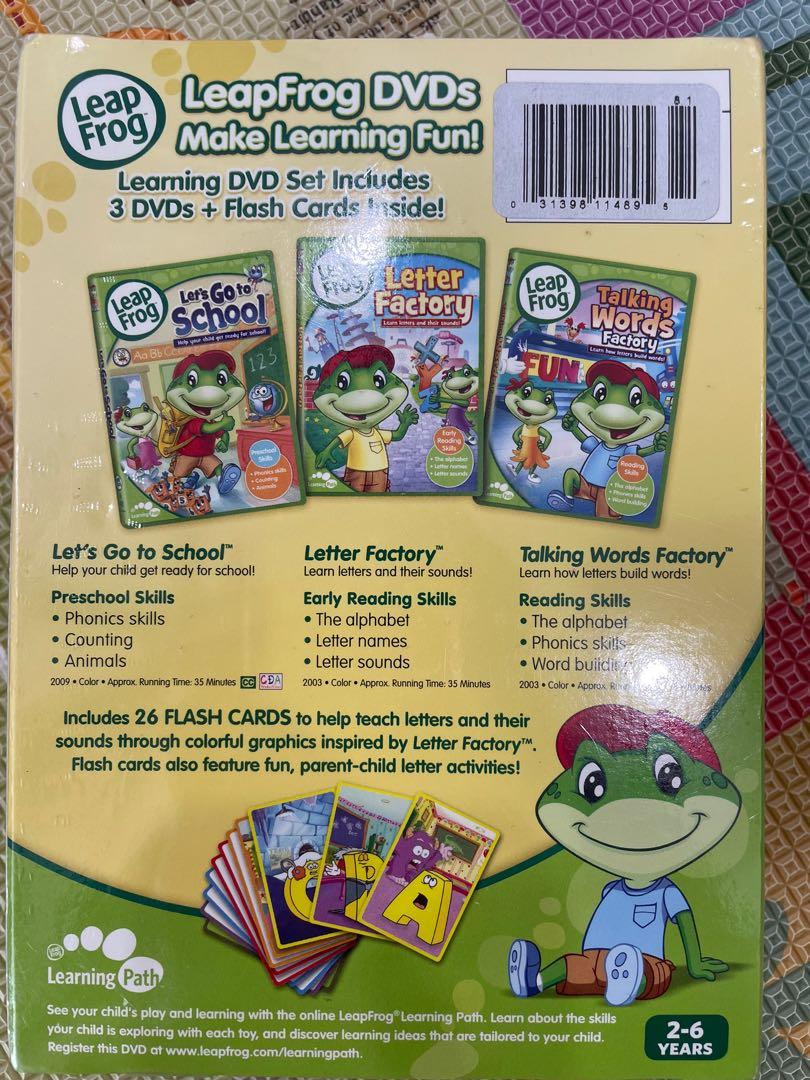 Leapfrog learning DVD set + flash cards, Hobbies & Toys, Books ...