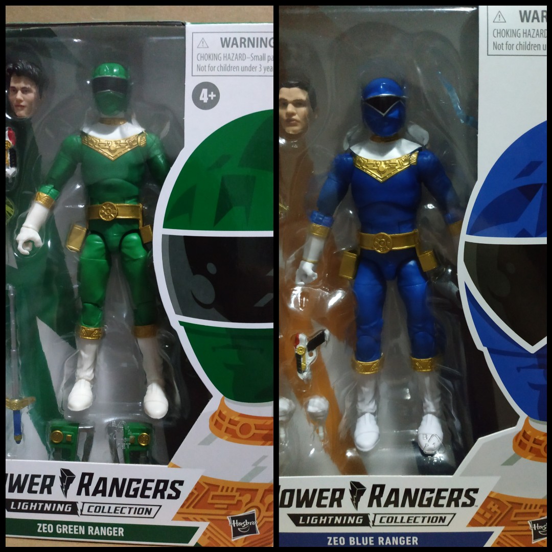 Lightning Collection Power Rangers Zeo Blue Zeo Ranger , Green Zeo ...