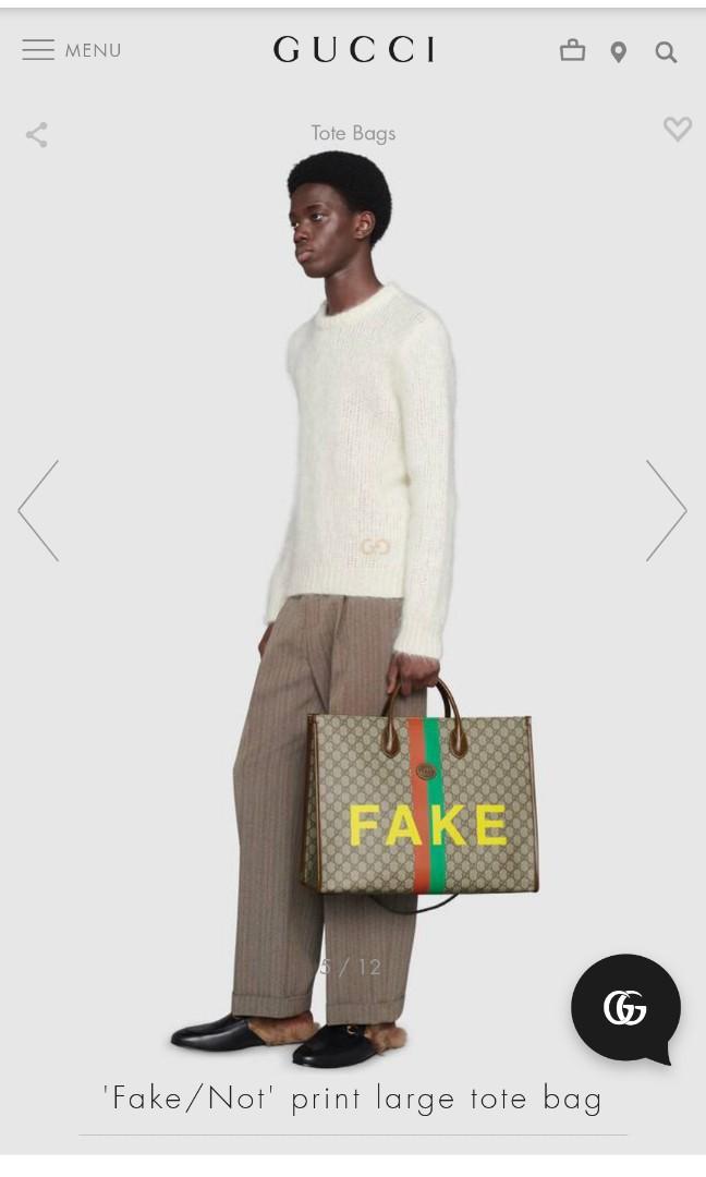 Limited edition Authentic FAKE/NOT gucci, Women's Fashion, Bags ...