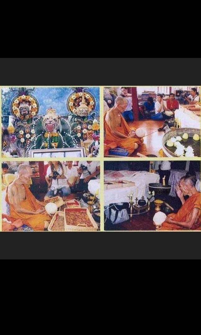 LP Kalong Lang Yant Takor Roon Trimas 50 With Takrut Thai Amulet ...