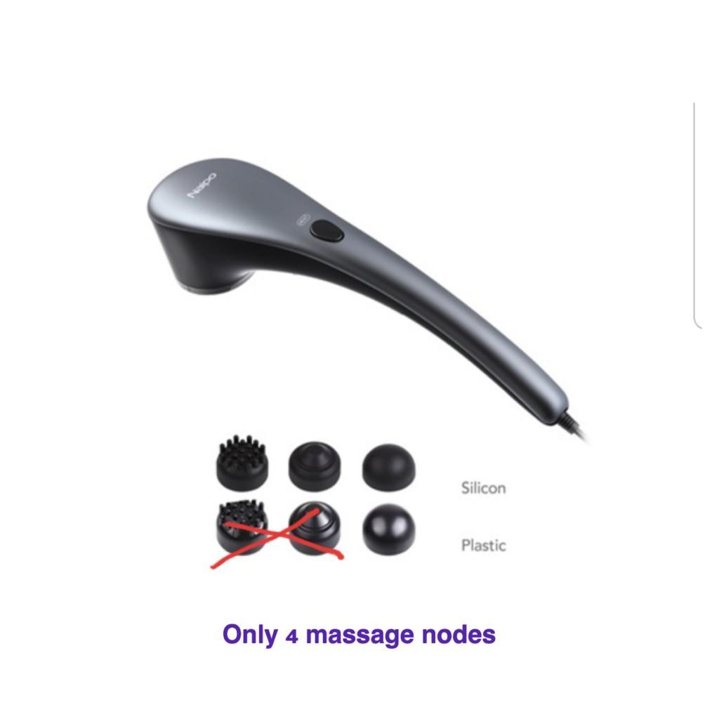 Naipo Handheld Percussion Massager with Heat MGPC-5000, Health & Nutrition, Massage Devices on ...