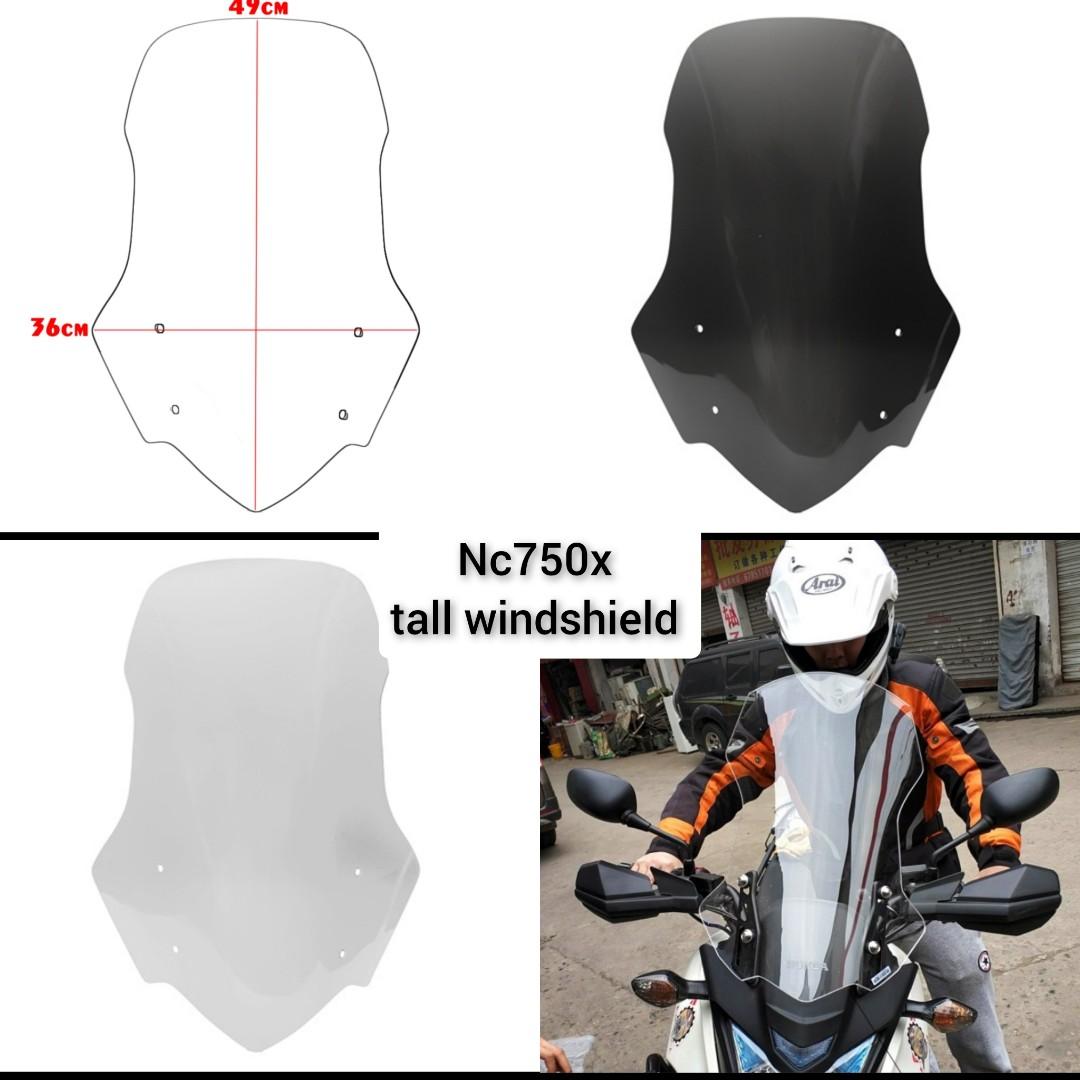 Nc750x tall windshield, Motorcycles, Motorcycle Accessories on Carousell