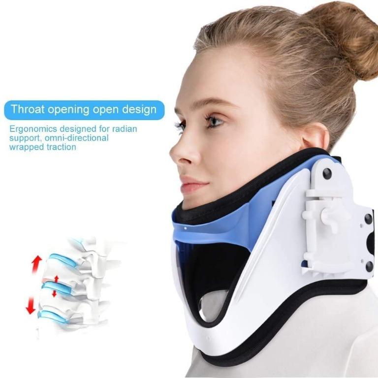 Neck Cervical Tractor, Adjustable Neck Support Brace Traction Treatment ...