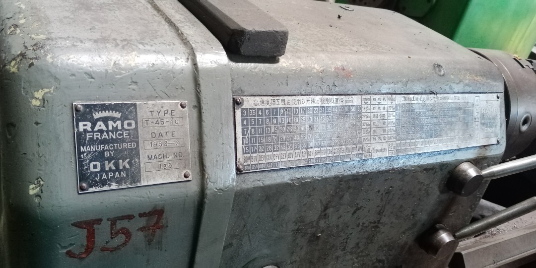 OKK RAMO LATHE MACHINE 4ft bed, Commercial & Industrial, Industrial ...