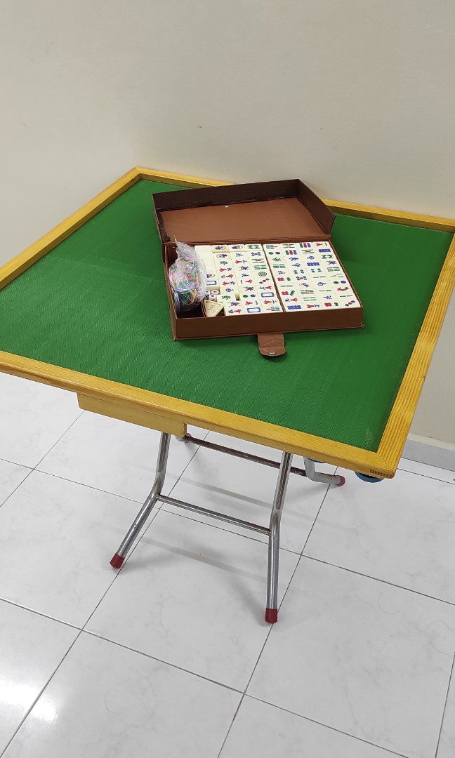 Old Style Mahjong Table Set ( Table & Tiles ) For Sale, Hobbies & Toys ...