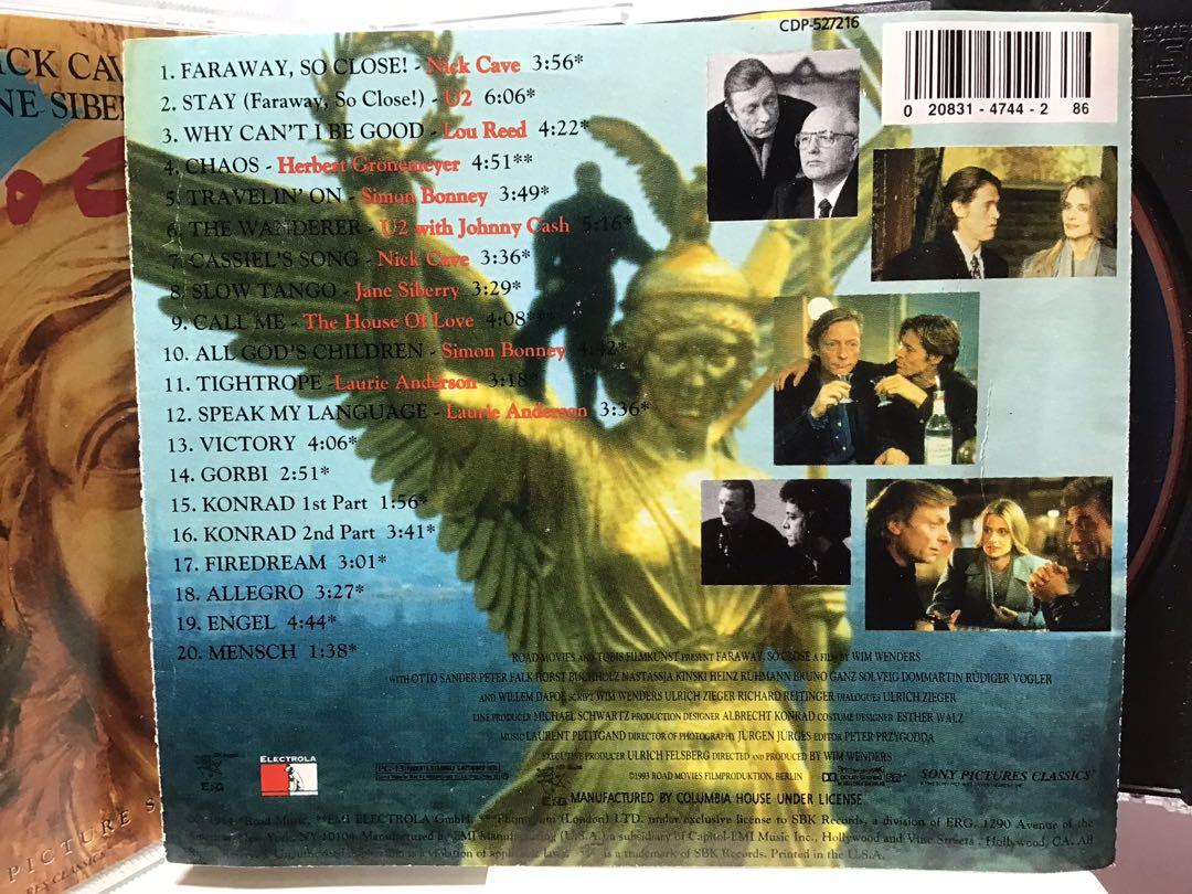 ORIGINAL US PRESS Faraway So Close OST OOP 1993 USA CD Anubis Soundtrack, Hobbies & Toys, Music ...