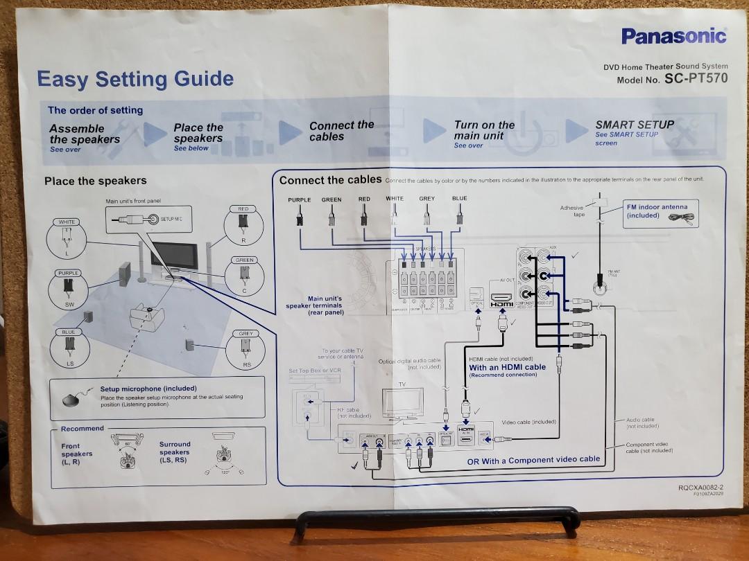 Panasonic SC-PT570 DVD Home Theater Sound System $99, Audio, Soundbars ...