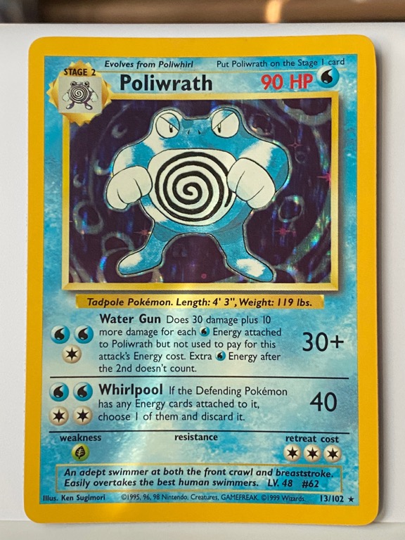 NM Poliwrath Base Set Holo 1999 - Pokemon card, Hobbies & Toys, Toys ...