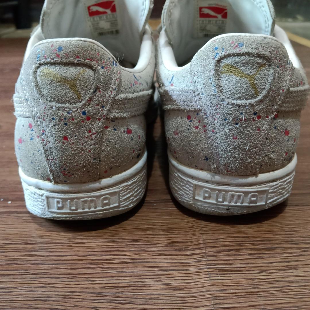 Puma Suede Splatter, Women's Fashion, Footwear, Sneakers on Carousell