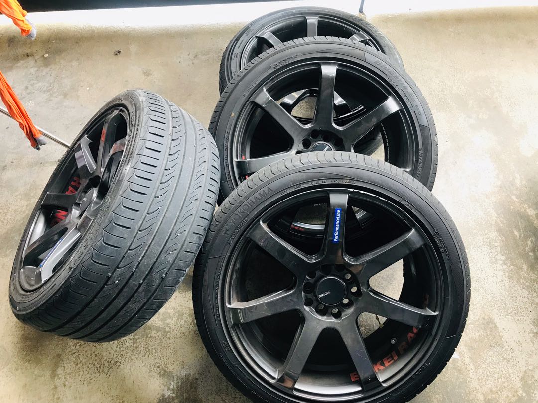 RIM 17 with tayer, Auto Accessories on Carousell