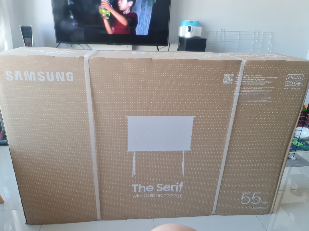 Samsung The Serif 55 inch, TV & Home Appliances, TV & Entertainment, TV ...